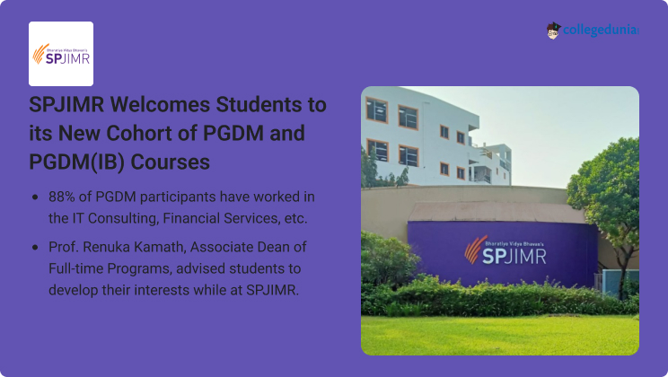 SPJIMR Welcomes Students to its New Cohort of PGDM and PGDM(IB) Courses ...