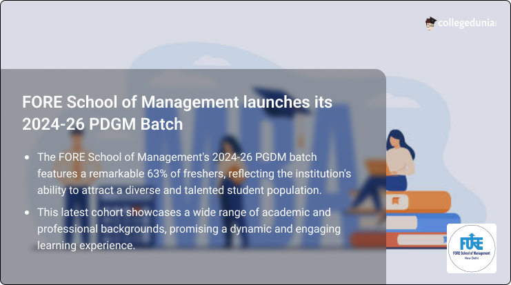 FORE School of Management Introduces 2024-26 PGDM Batch Comprising 63% ...