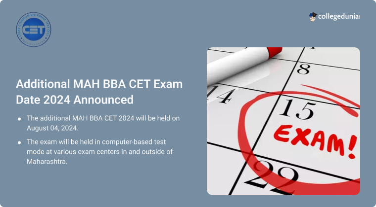 Additional MAH BBA CET Exam Date 2024 Out; Check Schedule & Exam Day ...
