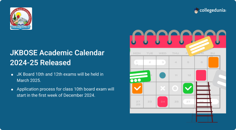 JKBOSE Academic Calendar 2024-25 Released; Check JK Board 10th, 12th ...