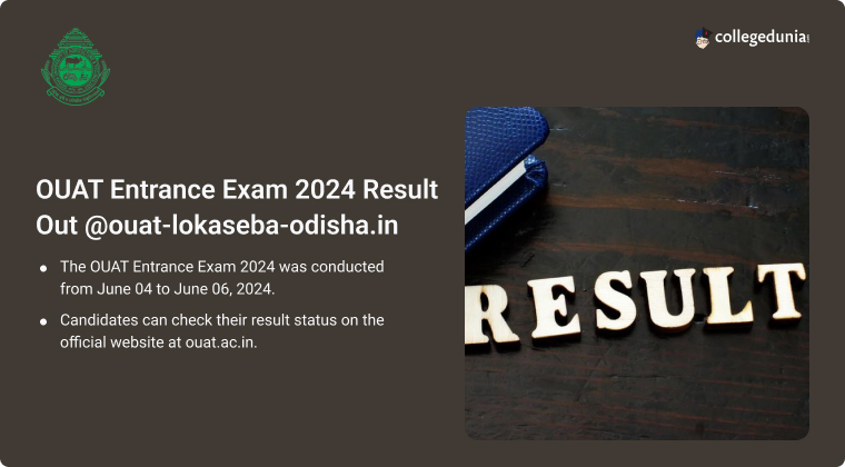 OUAT Entrance Exam 2024 Result Out @ouat-lokaseba-odisha.in; Get Direct ...