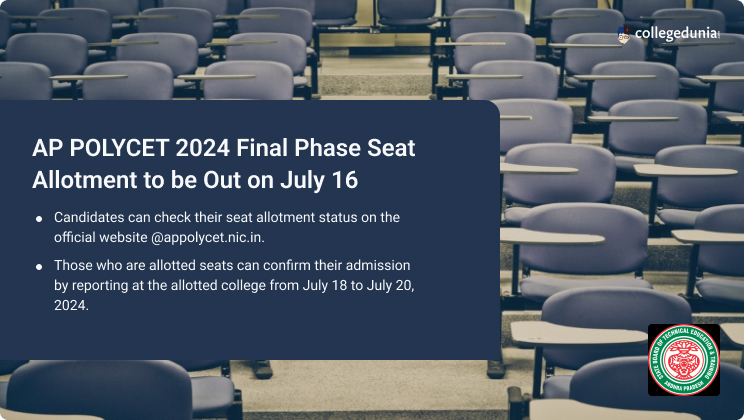AP POLYCET 2024 Final Phase Counselling Seat Allotment on July 16 ...