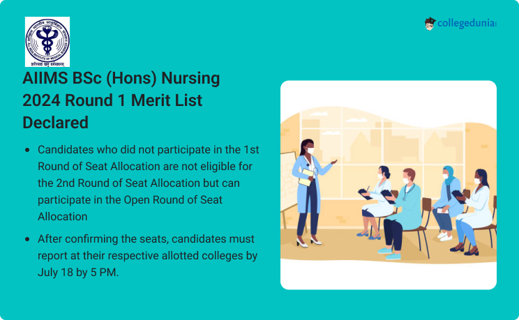 AIIMS BSc (Hons) Nursing 2024 Round 1 Merit List Declared @aiimsexams ...