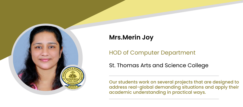St. Thomas Arts and Science College: Mrs.Merin Joy, HOD of Computer ...