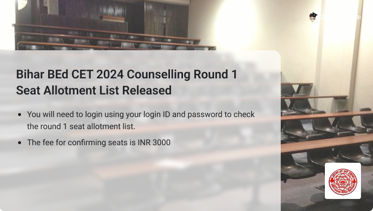Bihar BEd CET 2024 Counselling Round 1 Seat Allotment List Released; Check Direct Link Here