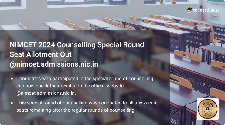NIMCET 2024 Counselling Special Round Seat Allotment Out @nimcet.admissions.nic.in; Get Direct ...