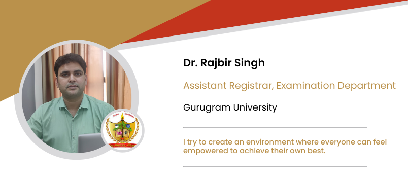 Gurugram University: Dr. Rajbir Singh, Assistant Registrar, Examination ...