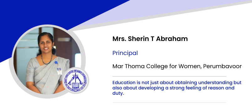 Mar Thoma College for Women: Mrs. Sherin T Abraham, Principal