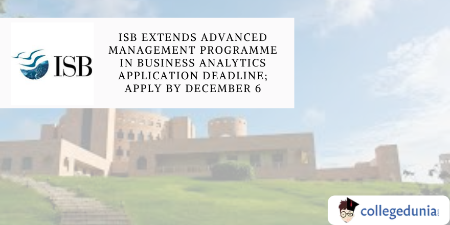 ISB Extends Advanced Management Programme in Business Analytics ...