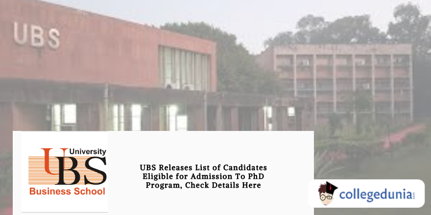 UBS Releases List of Candidates Eligible for Admission To PhD Program ...