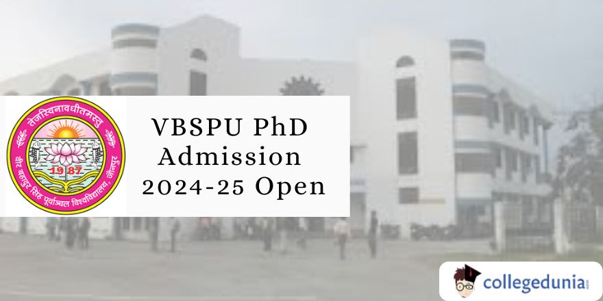VBSPU PhD Admission 2024-25 Open; Apply by February 15