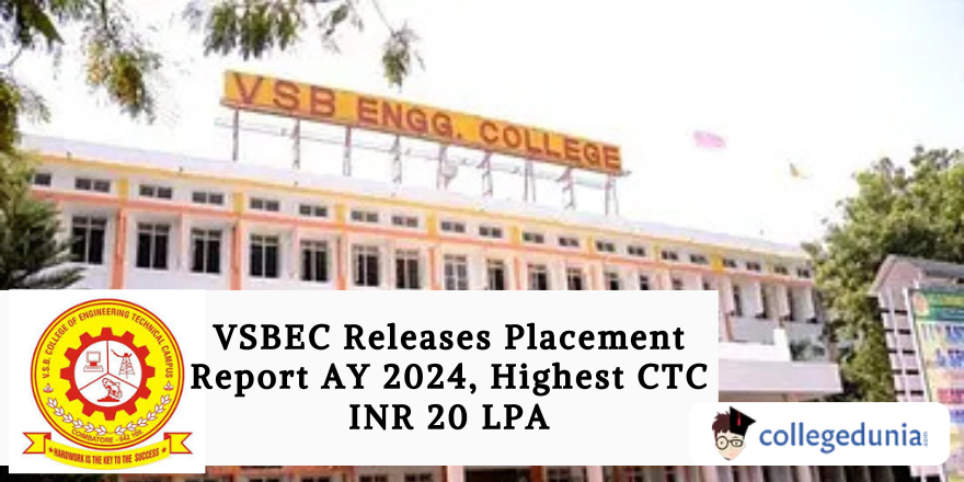 VSBEC Releases Placement Report AY 2024, Highest CTC INR 20 LPA