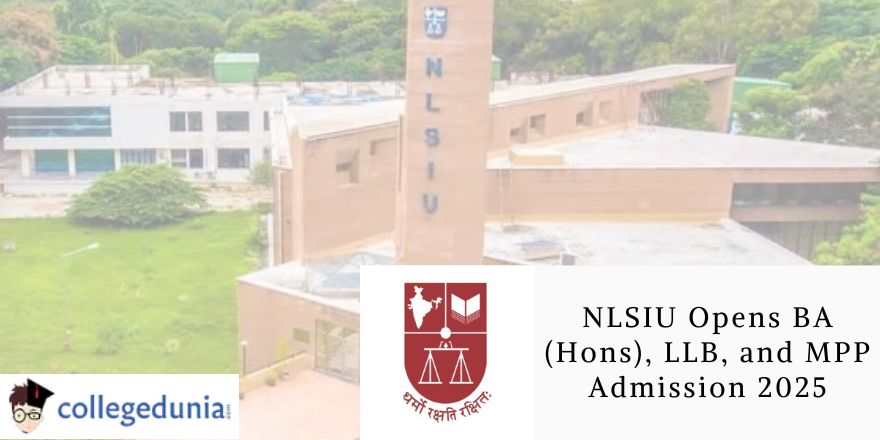 NLSIU Opens BA (Hons), LLB, and MPP Admission 2025; Check Details Here
