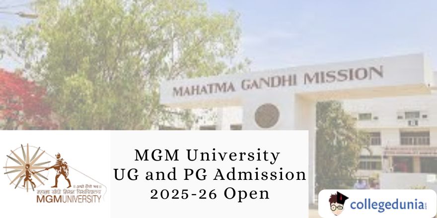 MGM University UG and PG Admission 2025-26 Open via MGMU-CET; Check ...