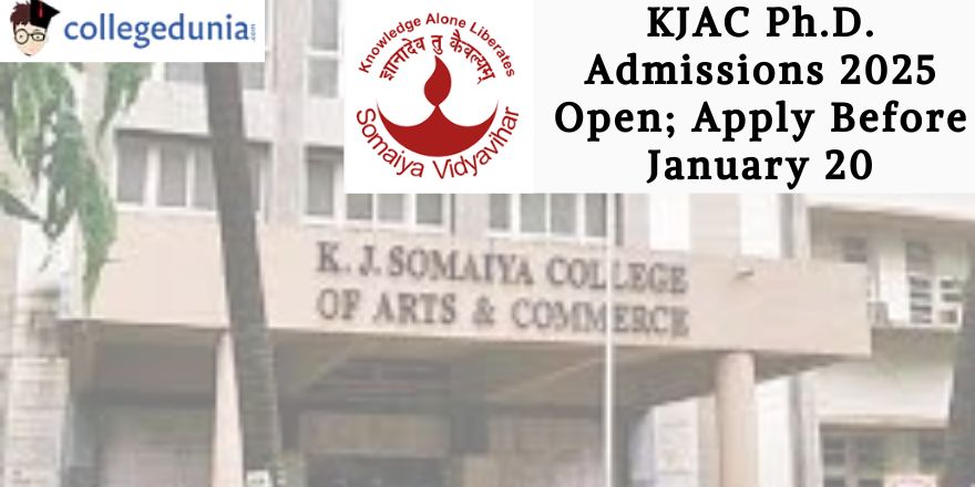 KJSAC Somaiya Ph.D. Admissions 2025 Open; Check Admission Dates Here!