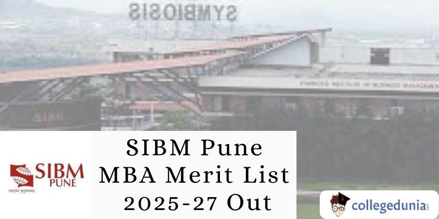 SIBM Pune MBA Merit List 2025-27 Out; Check Details Here