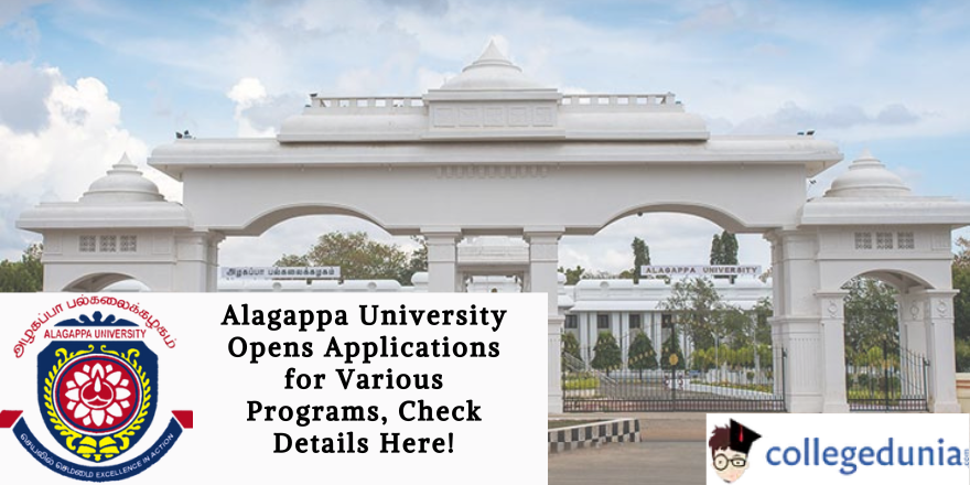 Alagappa University Opens Applications for Various Programs, Check ...
