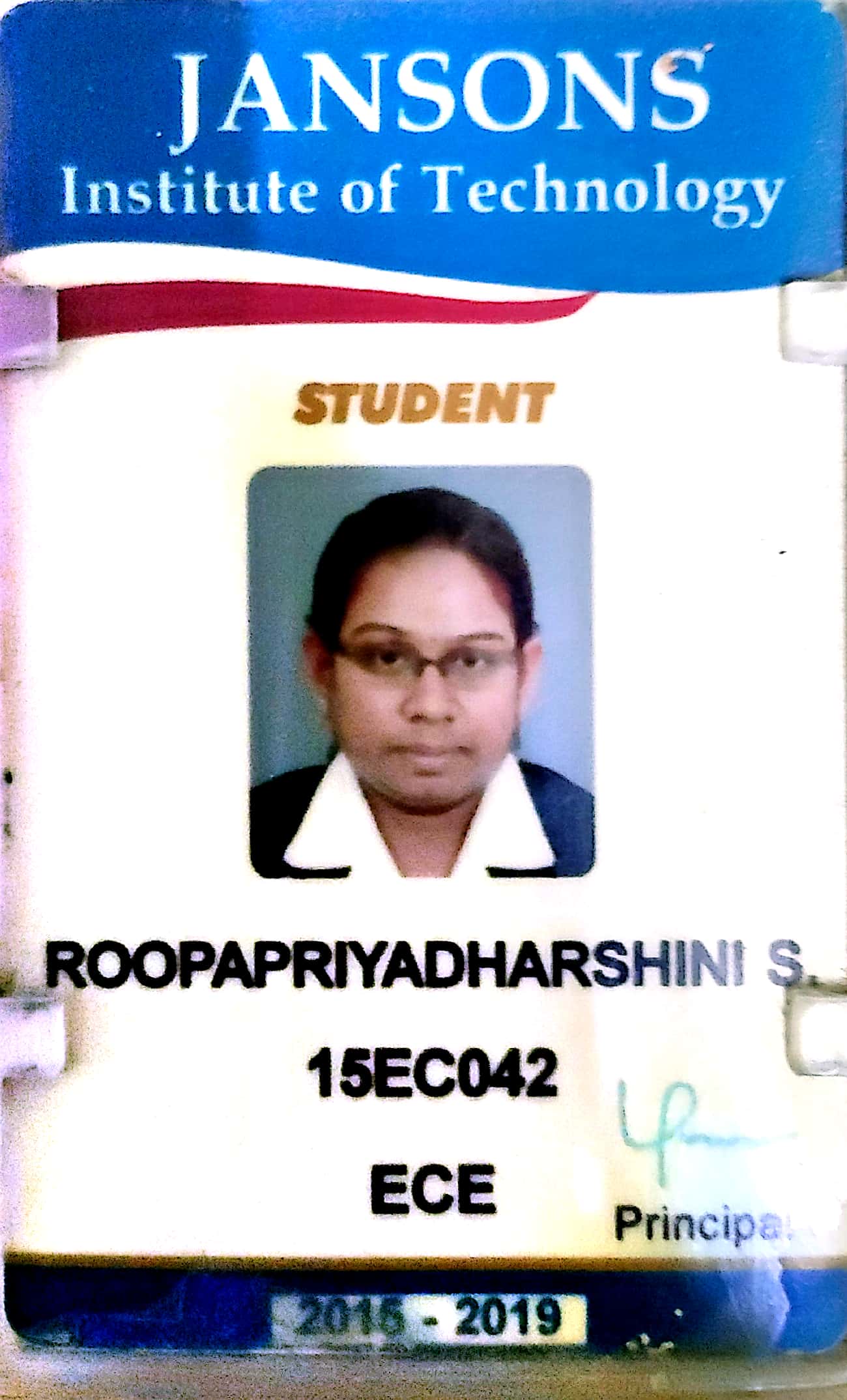 Roopapriyadharshini S's Review On Jansons Institute Of Technology ...