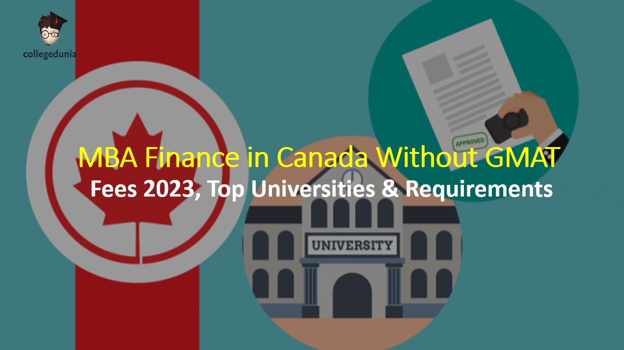 MBA Finance in Canada Without GMAT