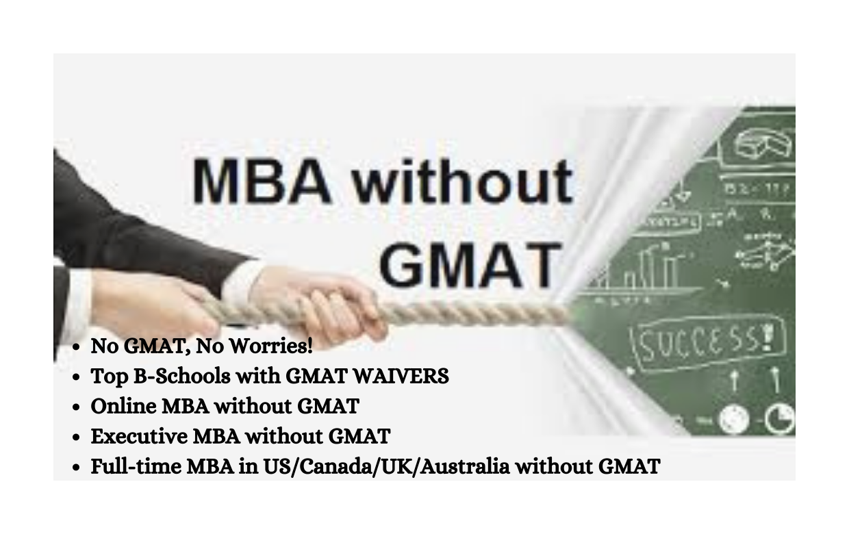 MBA Without GMAT: Check Universities Admission Requirements of MBA ...