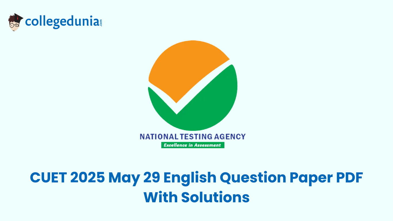 CUET English Question Paper 2025 May 29 (Available)- Download Answer ...