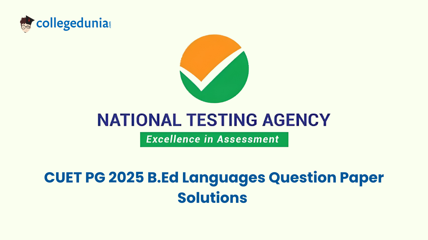 CUET PG 2025 B.Ed Languages Question Paper (Soon) - Download Solution ...