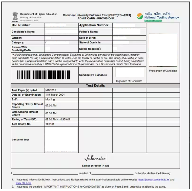 CUET PG 2025: Result Out, Answer Key, Question Paper, Marks Vs ...