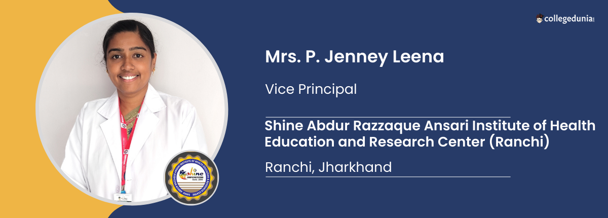 Shine Abdur Razzaque Ansari Institute of Health: Mrs. P. Jenney Leena ...