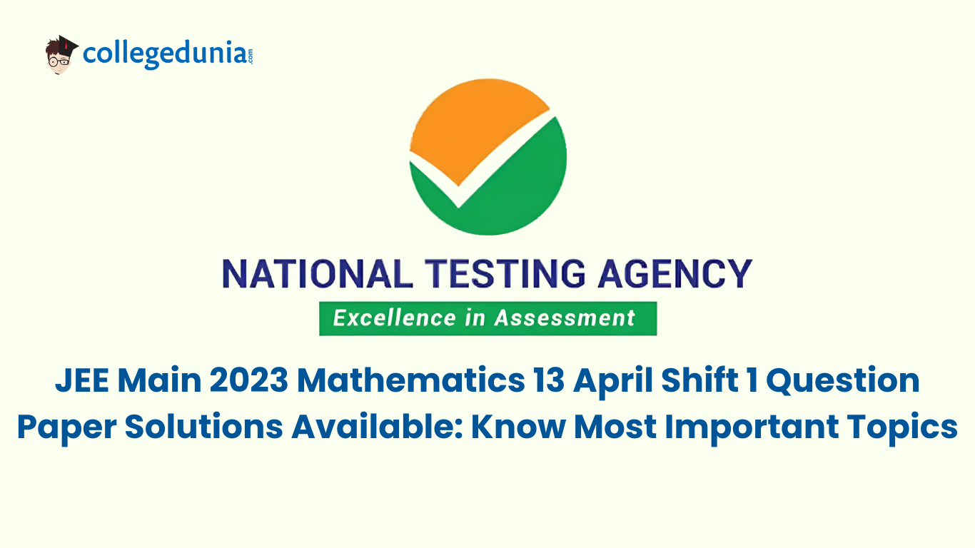 JEE Main 2023 13 April Shift 1 Question Paper with Solution PDF ...