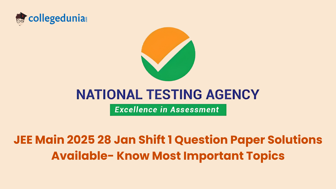JEE Main 2025 28 Jan Shift 1 Question Paper With Solutions (Available)- Download Shift Wise Free ...