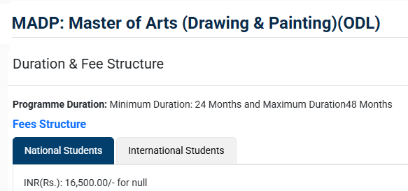 IGNOU MA Drawing and Painting: Fees 2026, Course Duration, Dates ...