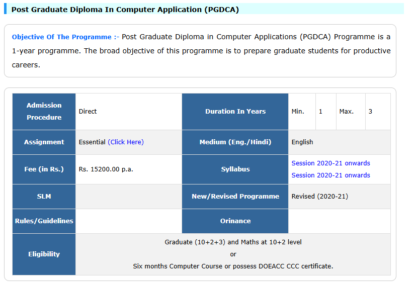 UPRTOU PG Diploma Computer Applications: Fees 2025, Course Duration ...