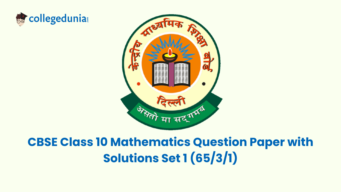 CBSE Class 12 Mathematics Question Paper 2024 (Set 1- 65/3/1) Available ...