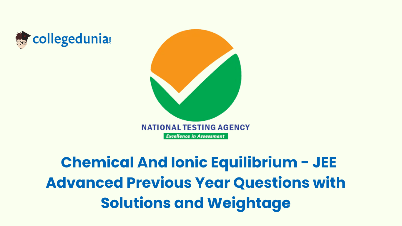 Chemical and Ionic Equilibrium: JEE Advanced Previous Year Questions ...