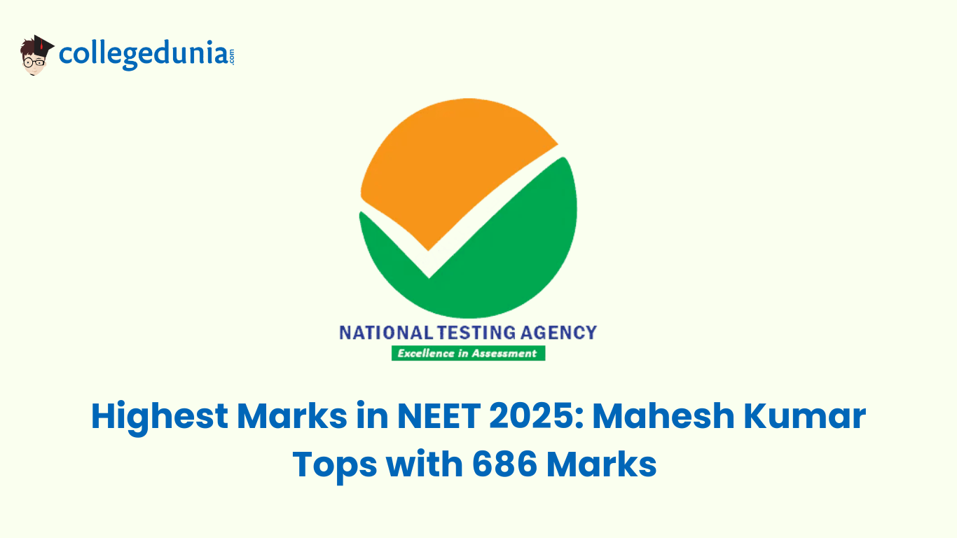 Highest Score in NEET 2025: Mahesh Kumar Tops with 686 Marks