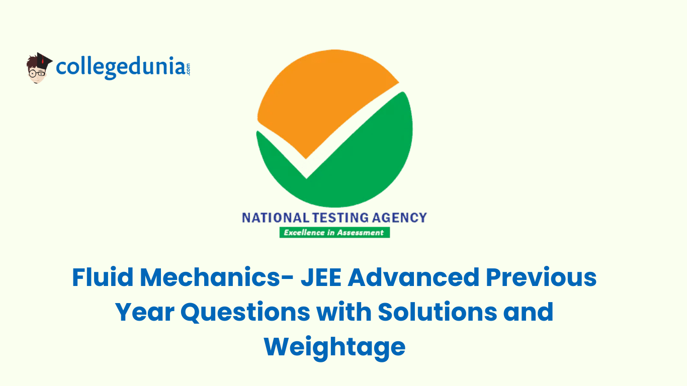 Fluid Mechanics JEE Advance Previous Year Questions with Solutions and Weightage