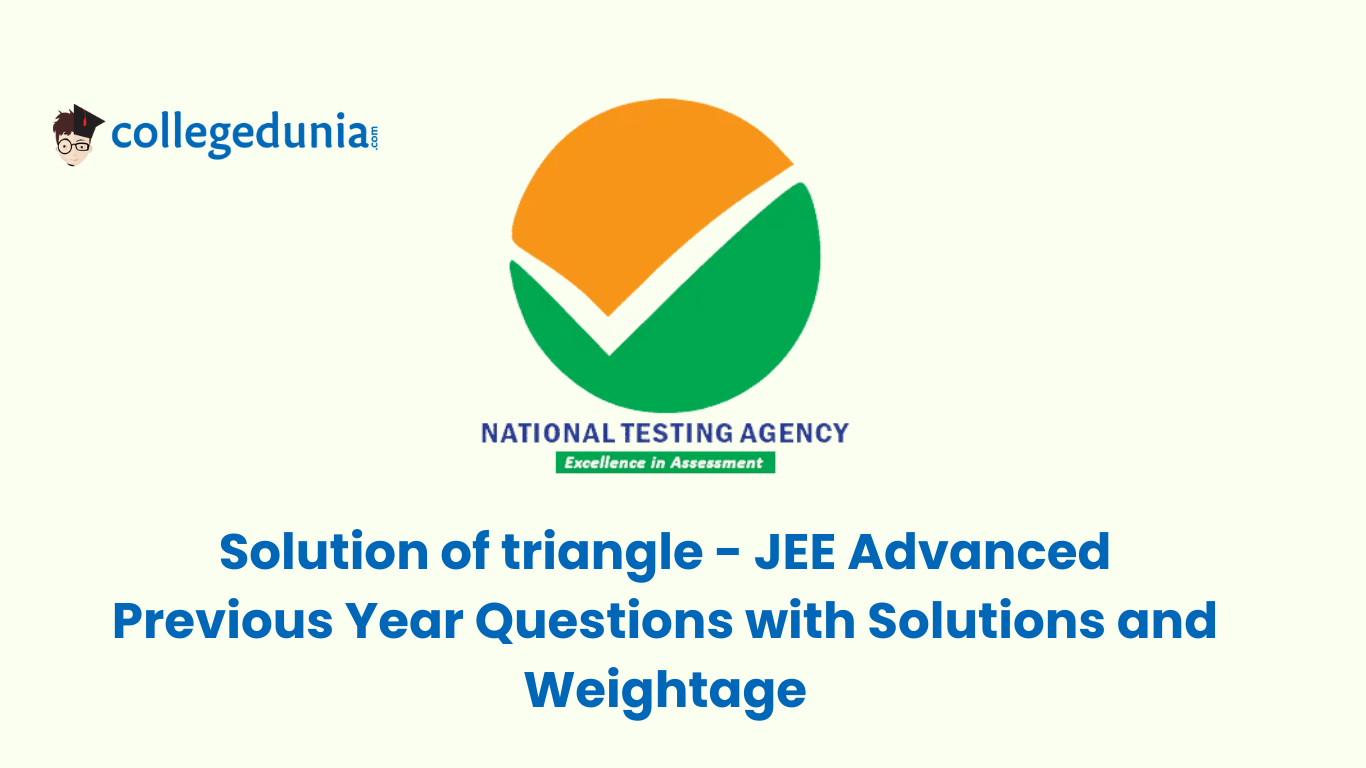 Solution of triangle JEE Advanced Previous Year Questions with ...