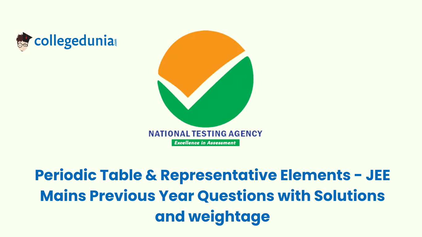 Periodic Table & Representative Elements-JEE Mains Previous Year ...