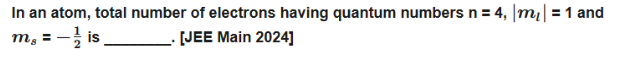 Atomic Structure- JEE Mains Previous Year Questions with Solutions and ...
