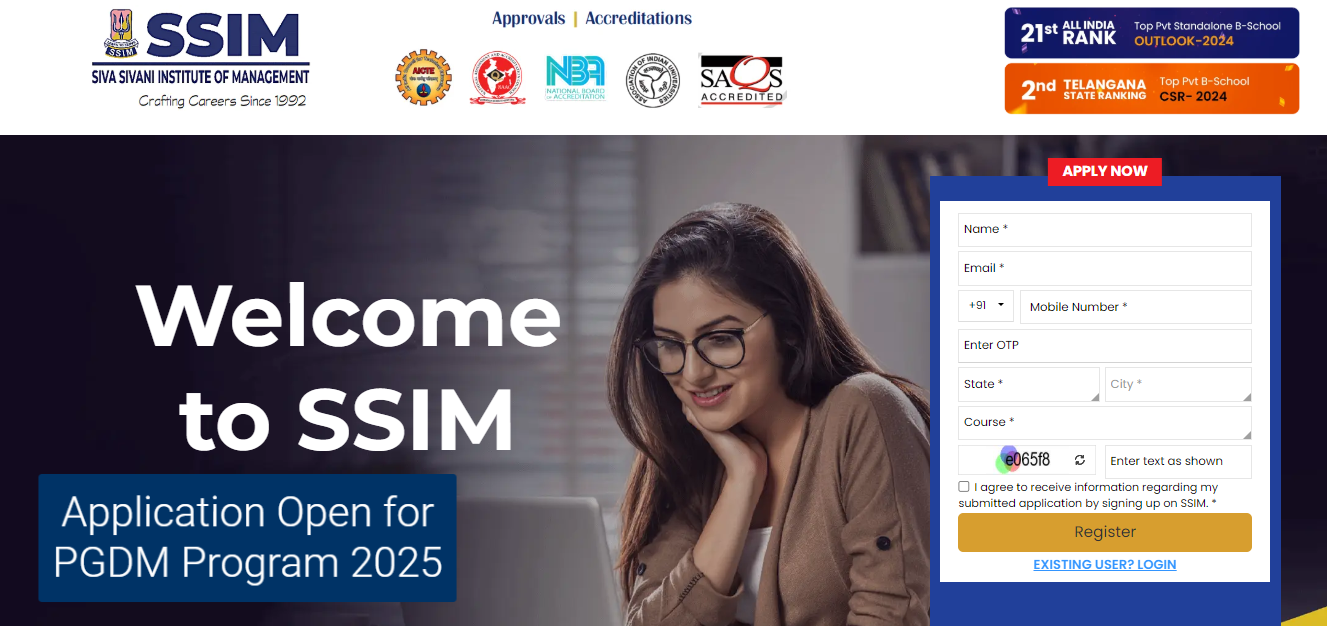 SSIM Hyderabad PGDM Admission 2025-27 Open; Check Fee Structure Here