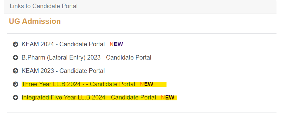 KLEE 2024: Provisional Allotment Lists for 3-Year and 5-Year LLB Courses Released