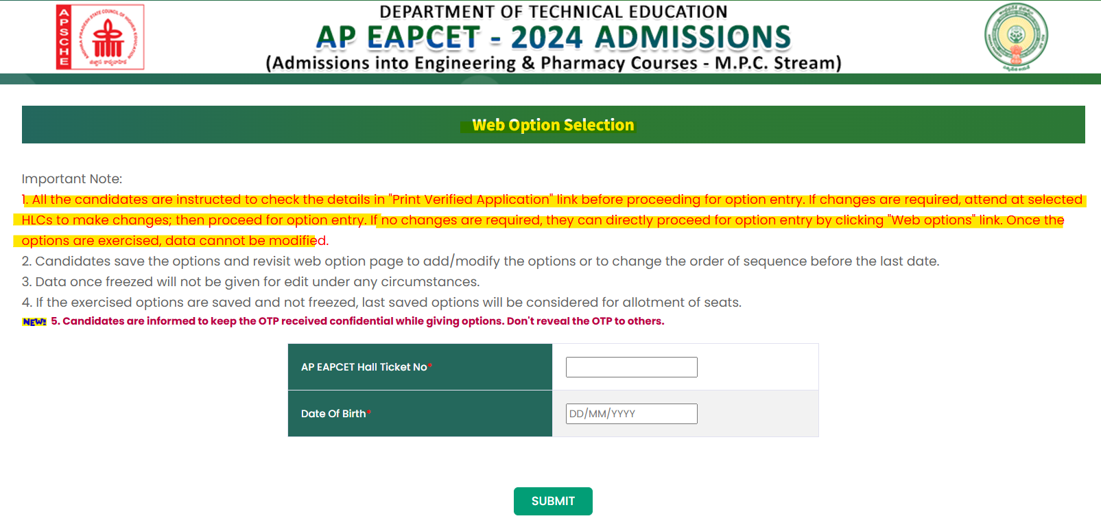 AP EAPCET 2024 Counselling: Option Entry Extended till December 5, Know ...