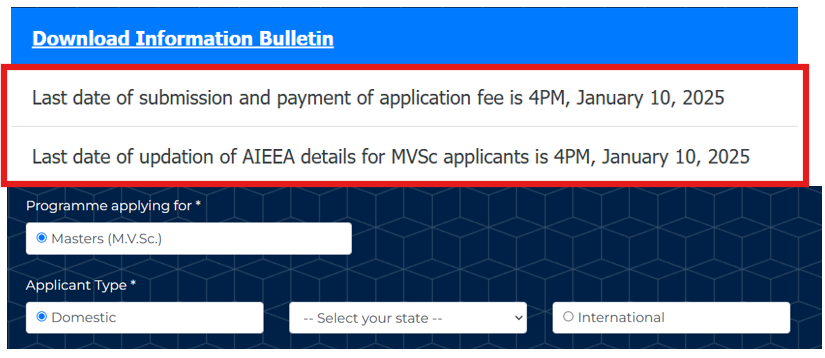 AAU MVSc Admission 2024 Open; Apply before January 10