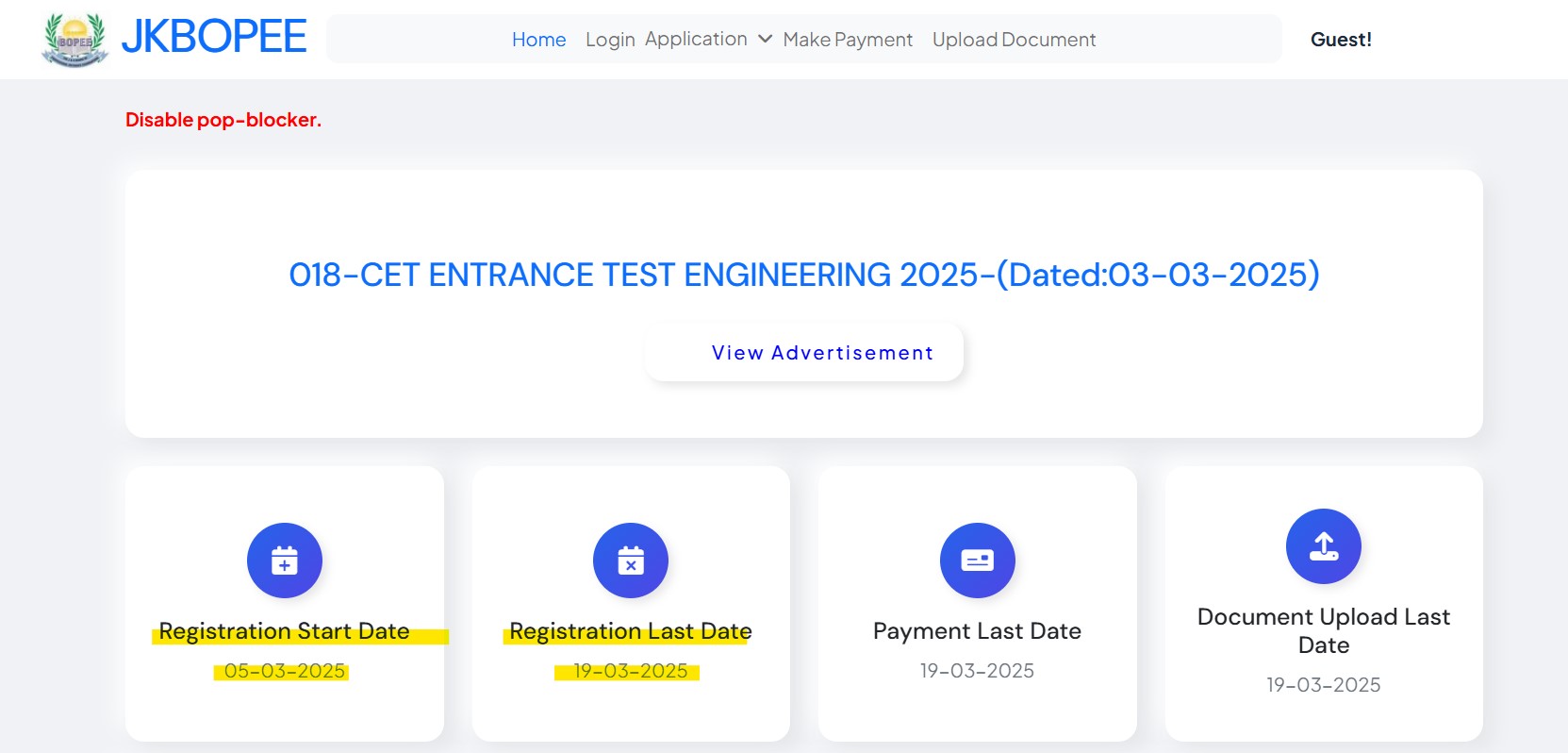 JKCET 2025 Registration Begins, Apply Before March 19