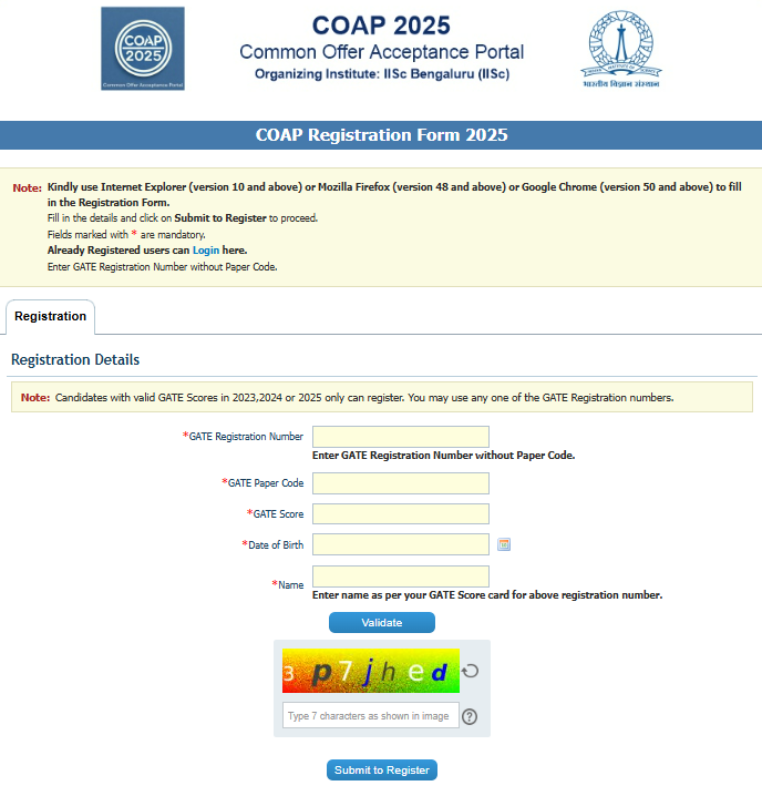 COAP 2025 Over, Check Schedule, Process, Options and Seat Acceptance