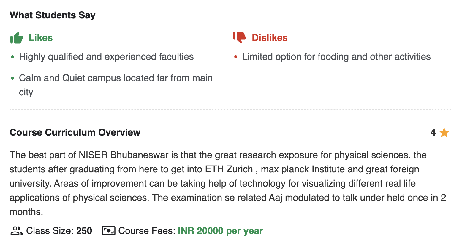 NISER: Fees, Admission 2025, Courses, Cutoff, Ranking, Placement