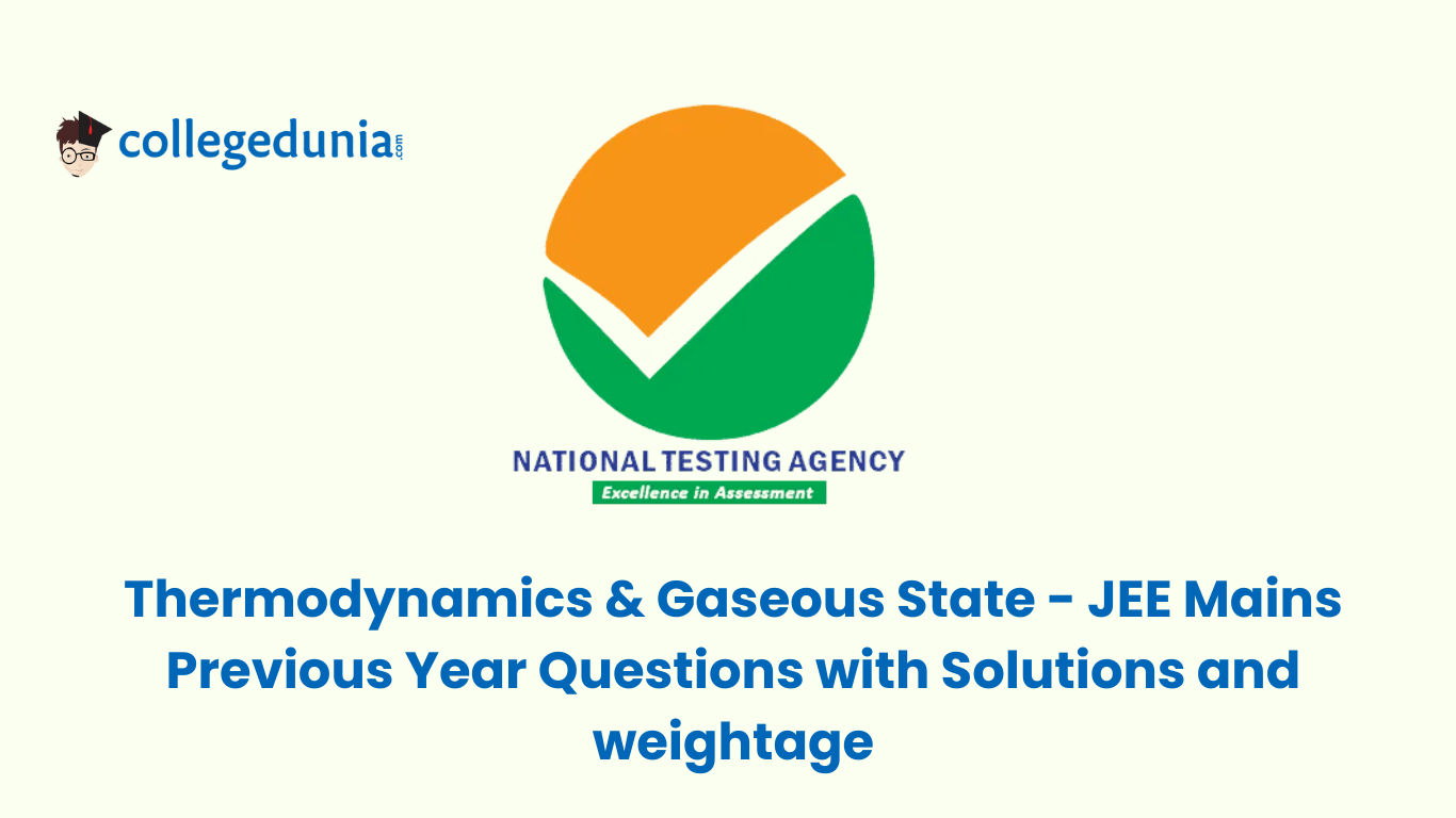 Thermodynamics & Gaseous State-JEE Mains Previous Year Questions with ...