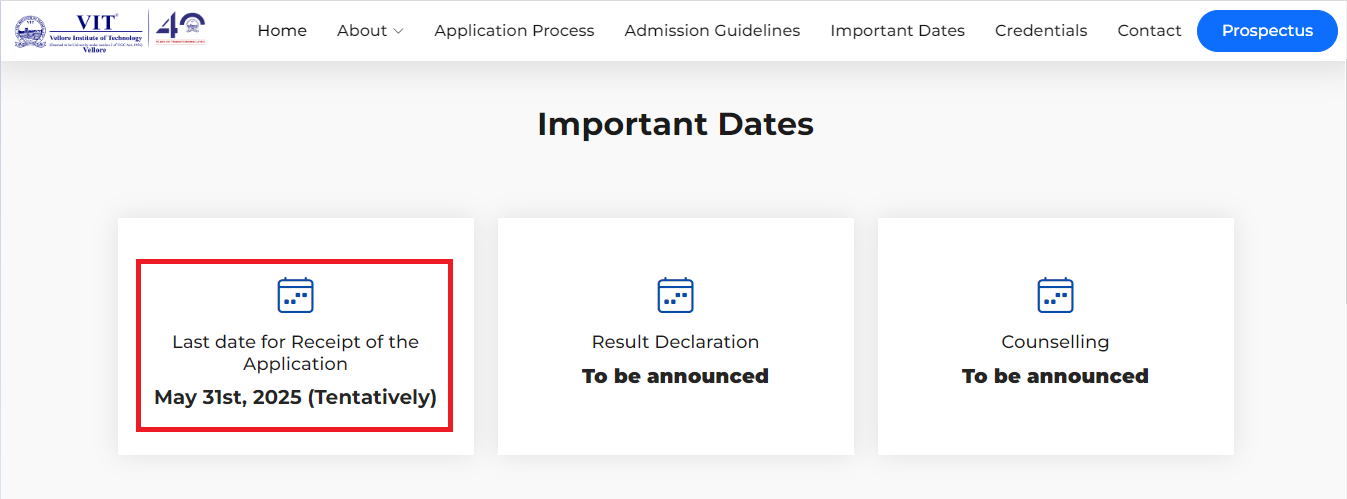 VIT UG and PG Admission 2025-26 Open; Check Details Here