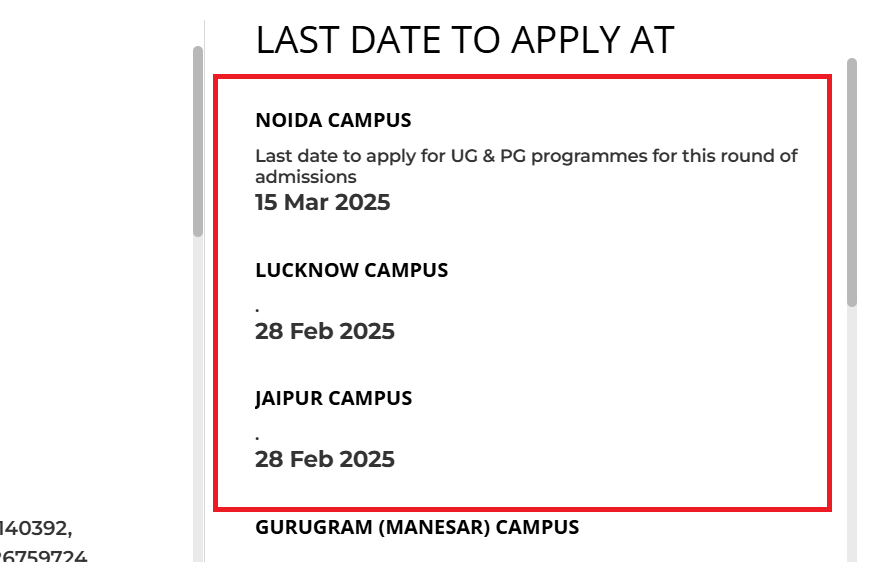 Amity UG and PG Admission 2025 Open: Apply Before February 28