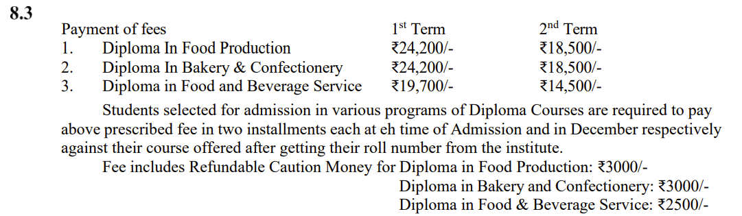 IHM Lucknow Diploma Food & Beverage Service: Fees 2025, Course Duration ...